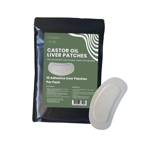 Castor Oil Liver Patches 10 Pack – Grasses of Life